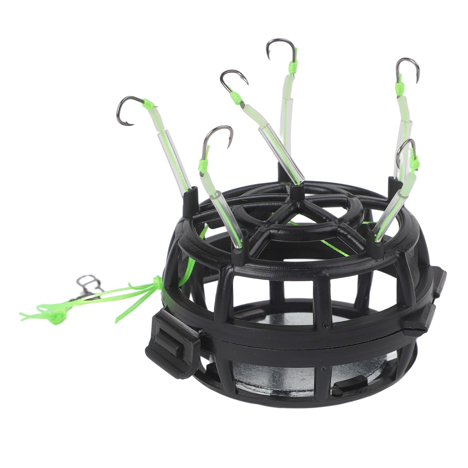 RANMEI New String Hook Fishing Bait Cage 6 Hook Carbon Steel Line Group ...