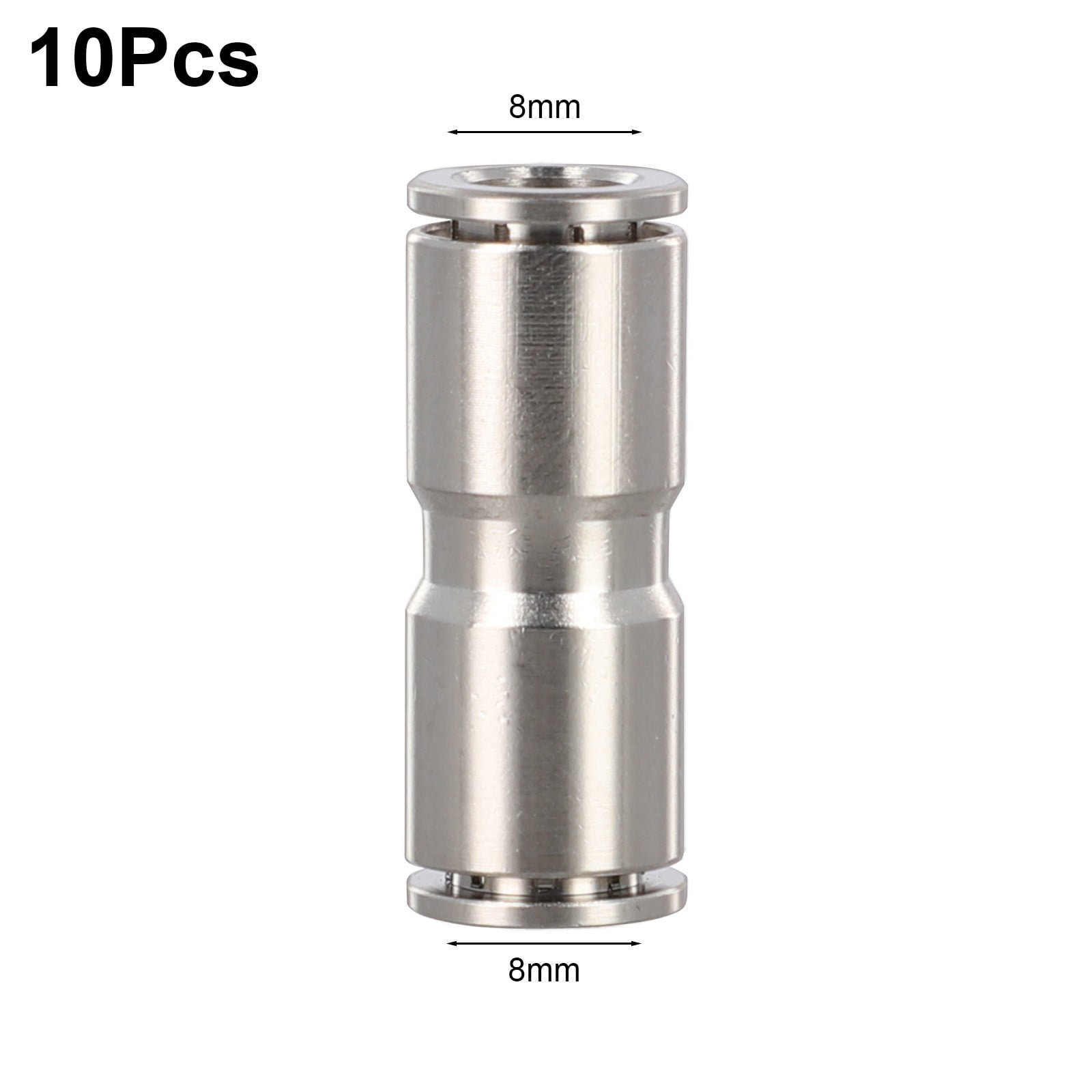 RANMEI Nickel Plated Push On Air Tube Connector Set Of 10 For Reliable ...