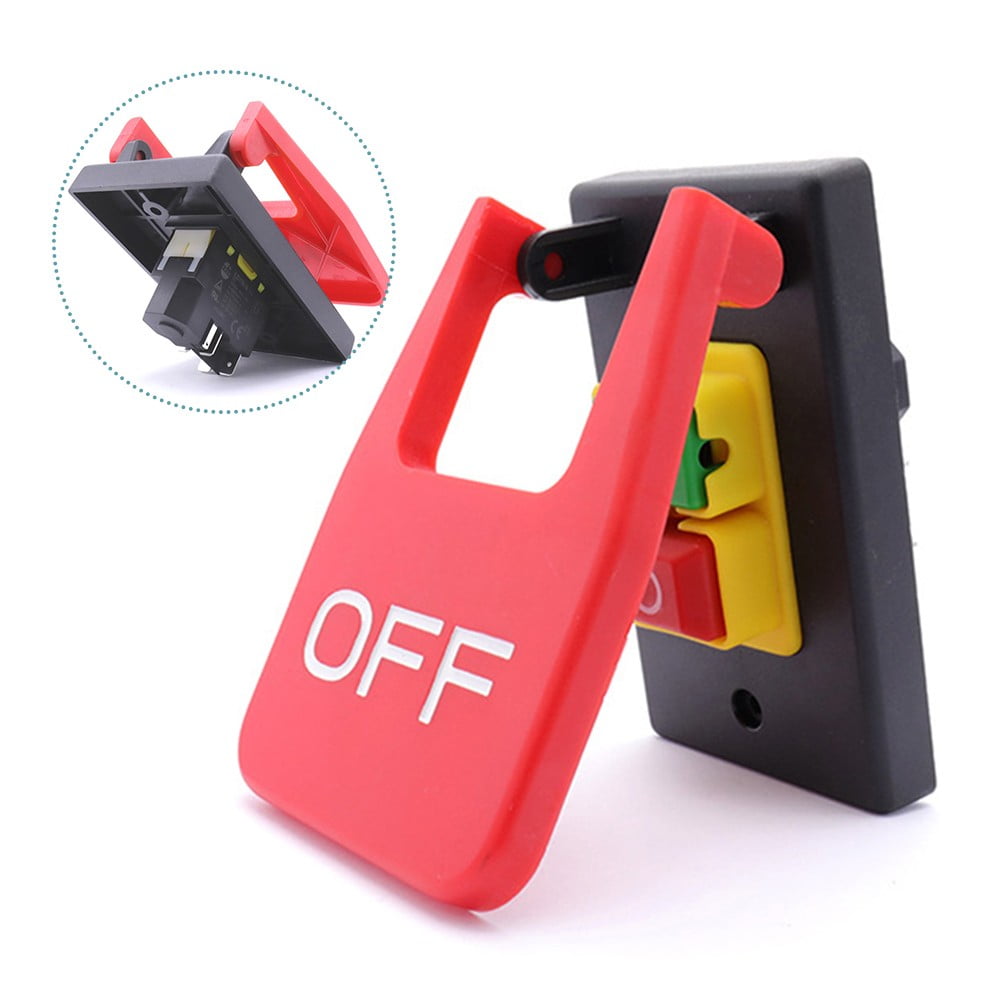 RANMEI Offon Heavy Duty E Stop Push Button Switch Red Cover 16A Voltage ...