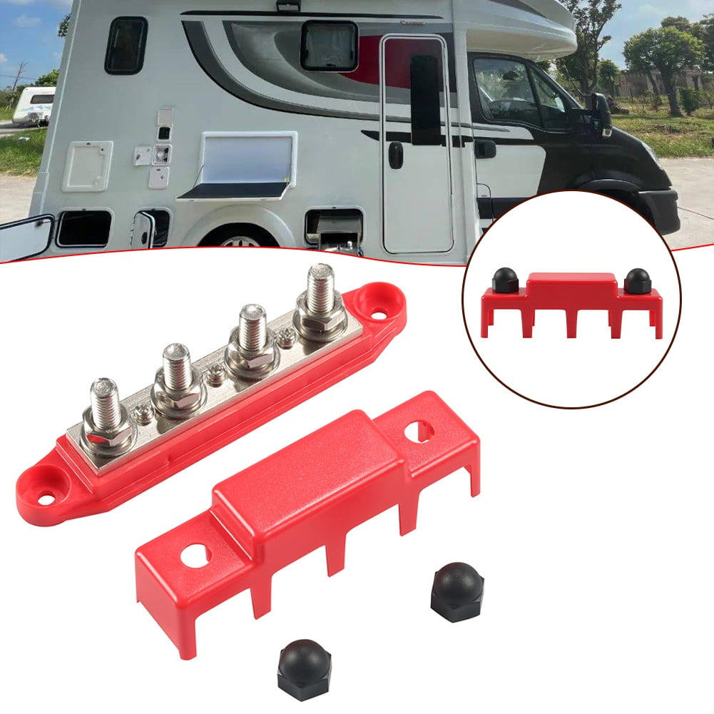 RANMEI Power Distribution Block Terminal M10 High Current Wiring Stud ...