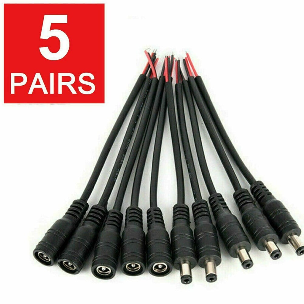 RANMEI Power Jack Connector Cable Dc Power Jack Plug Wire Male Female ...