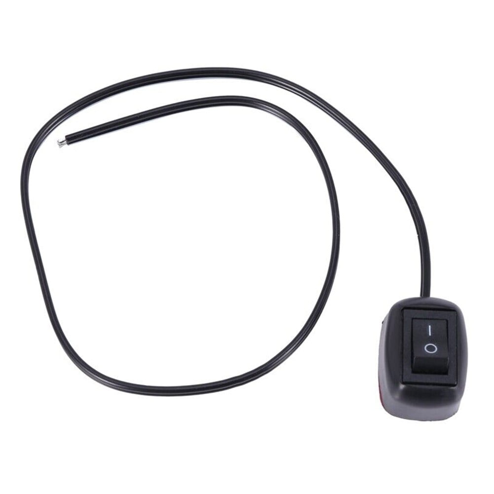 RANMEI Power On/Off Car Switch 18Awg 220V Black Button Dc 12V Plastic ...