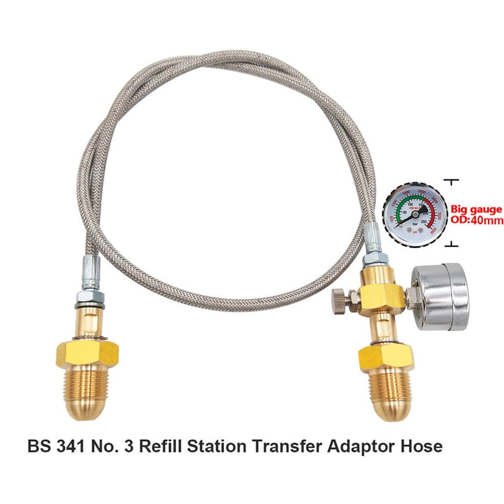RANMEI Refill Station Transfer Adapter Hose For Bs 341 No 3 Uk Argon ...