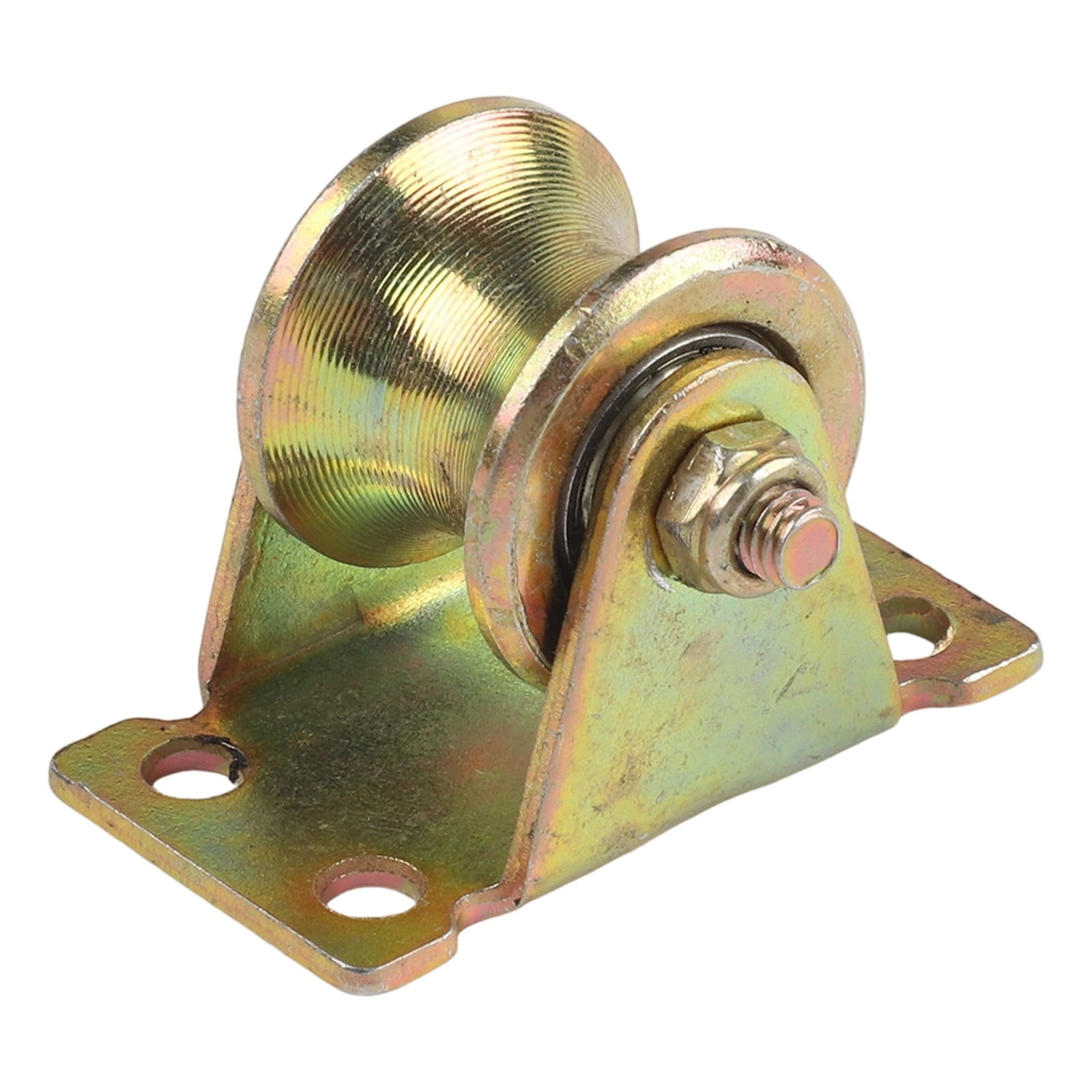 RANMEI Single Wheel Pulley Block Gold Steel U Type 1 Pcs 4 Self-Tapping ...