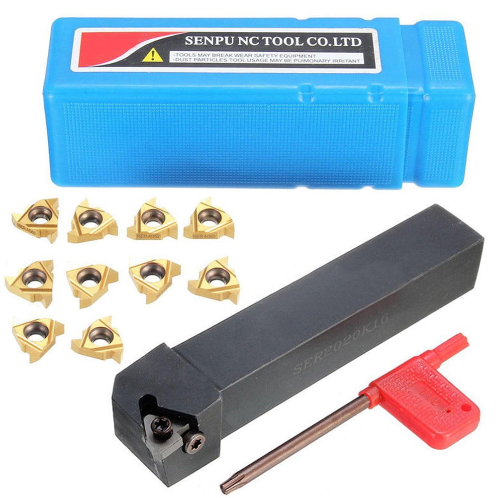 RANMEI Tool Holder Lathe Thread Turning 16ER AG60 Carbide Insert Lathe ...