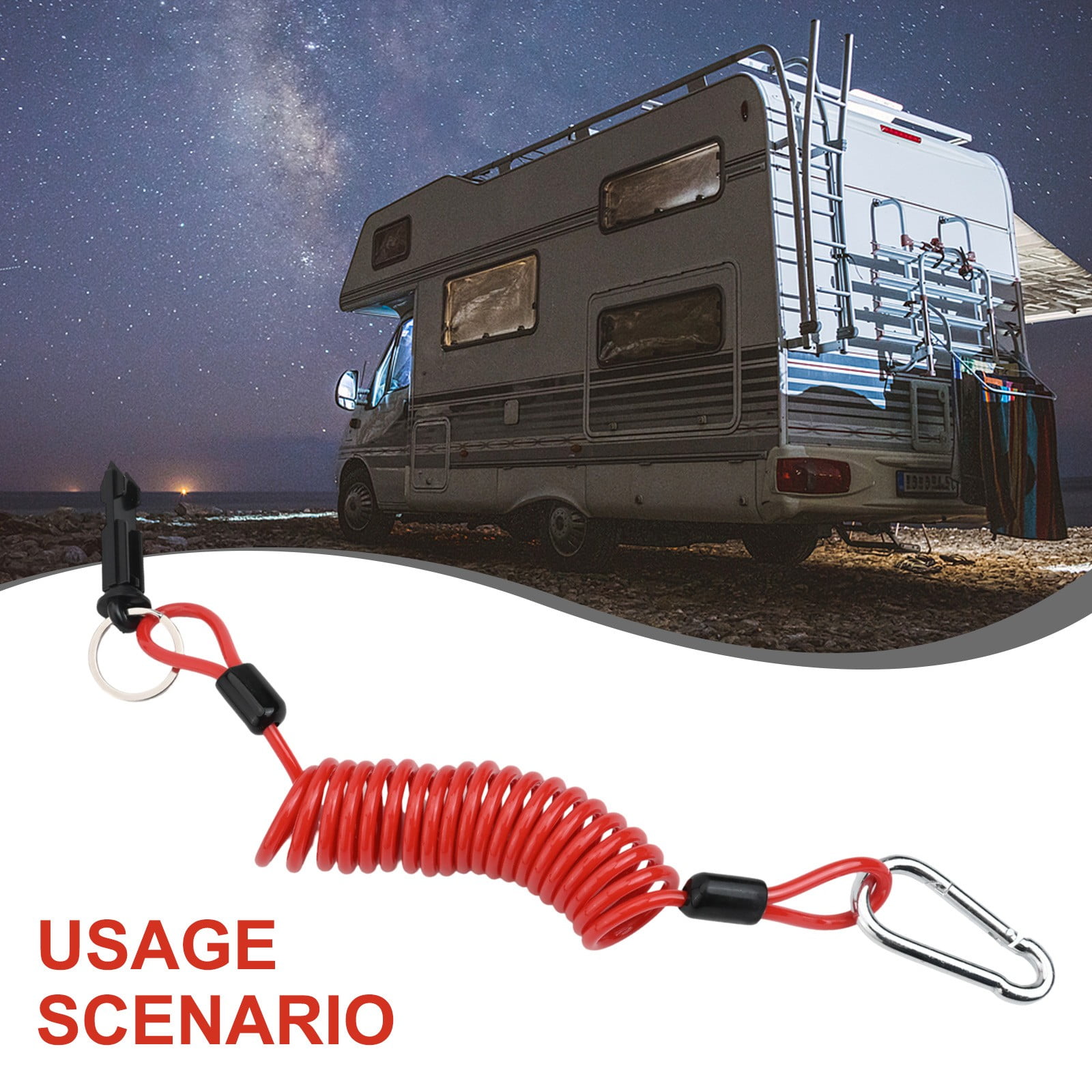 RANMEI Trailer Safety Electric Breakaway Cable Brake Away Switch ...