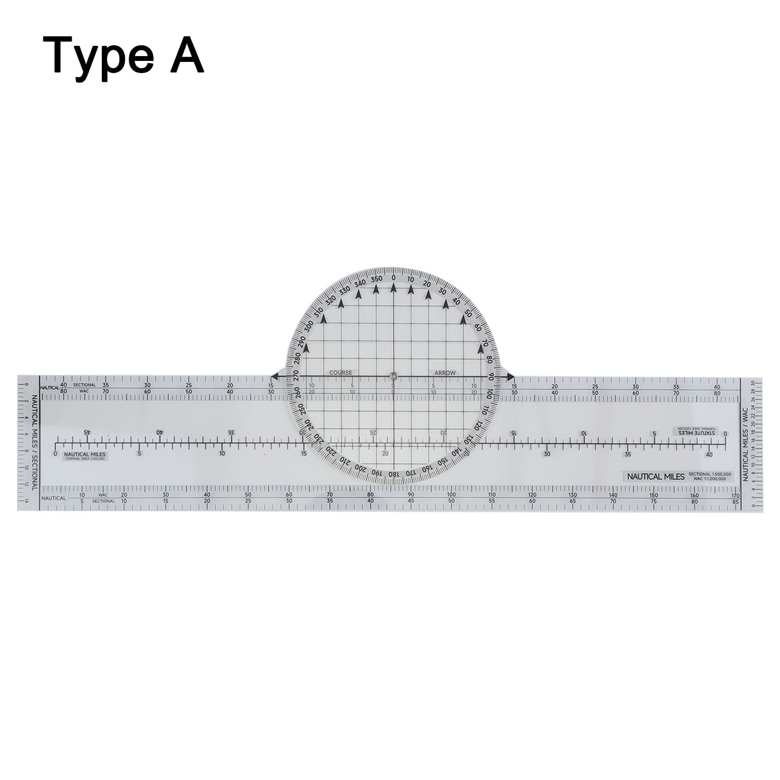 RANMEI Transparent Pilot Ruler Measuringruler Vfr And Ifr Placard With ...