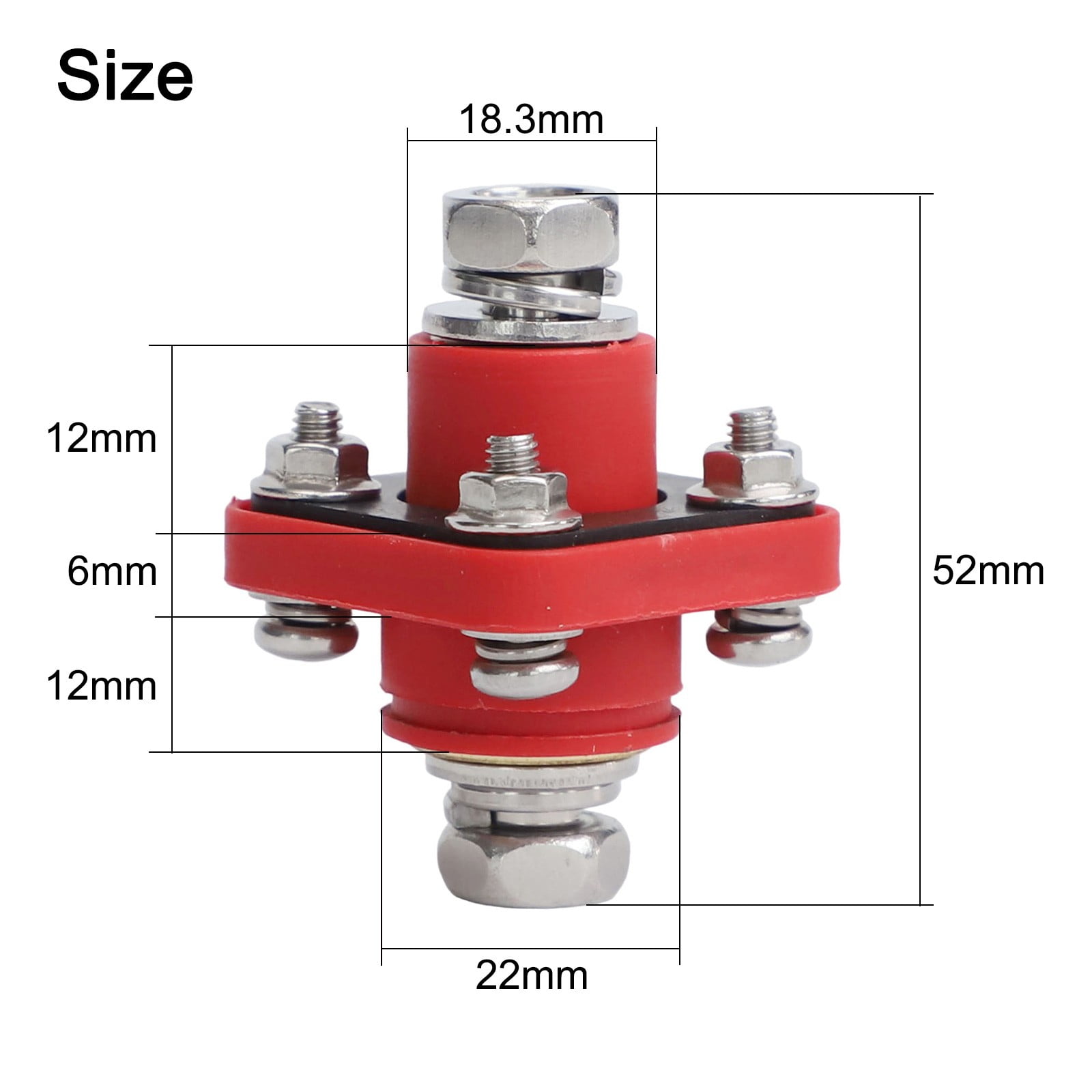 RANMEI Waterproof Brass Power Terminal Connector For Automotive Lithium ...