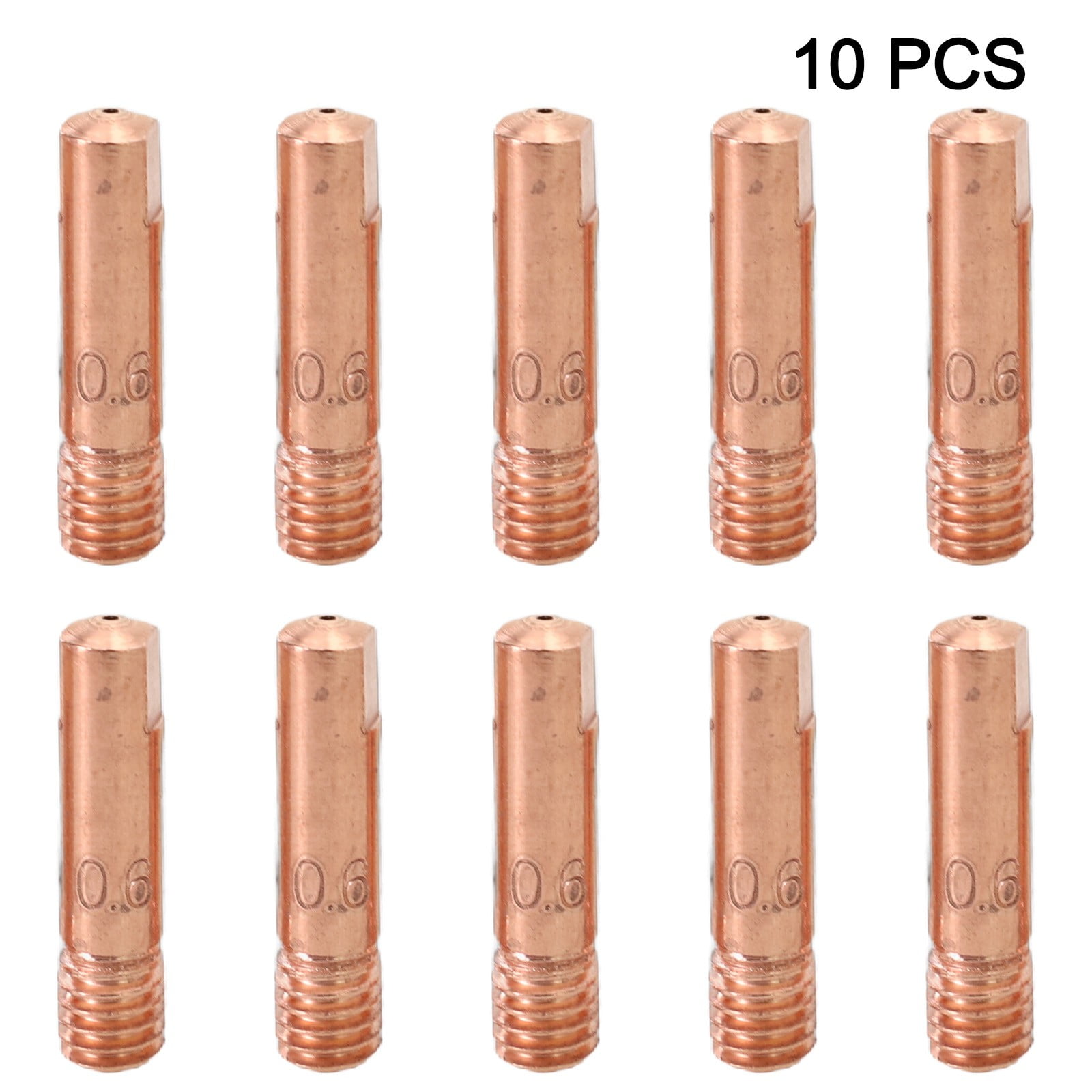 RANMEI Welding Tools Nozzles Welding Torch Contact Tip M6 Thread Copper ...