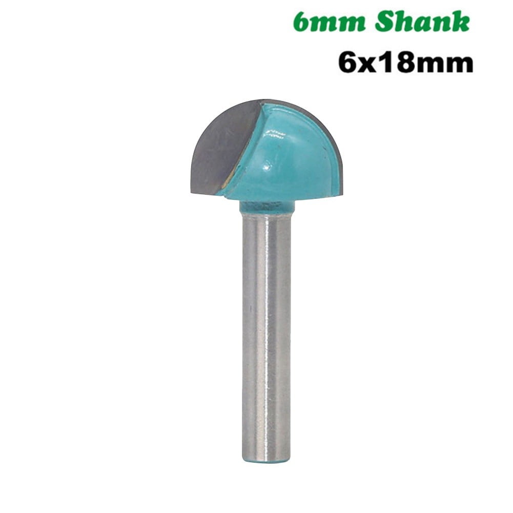 RANMEI Wood Carving Tools Round Carving Bit Shank Ball Nose 6mm Shake ...