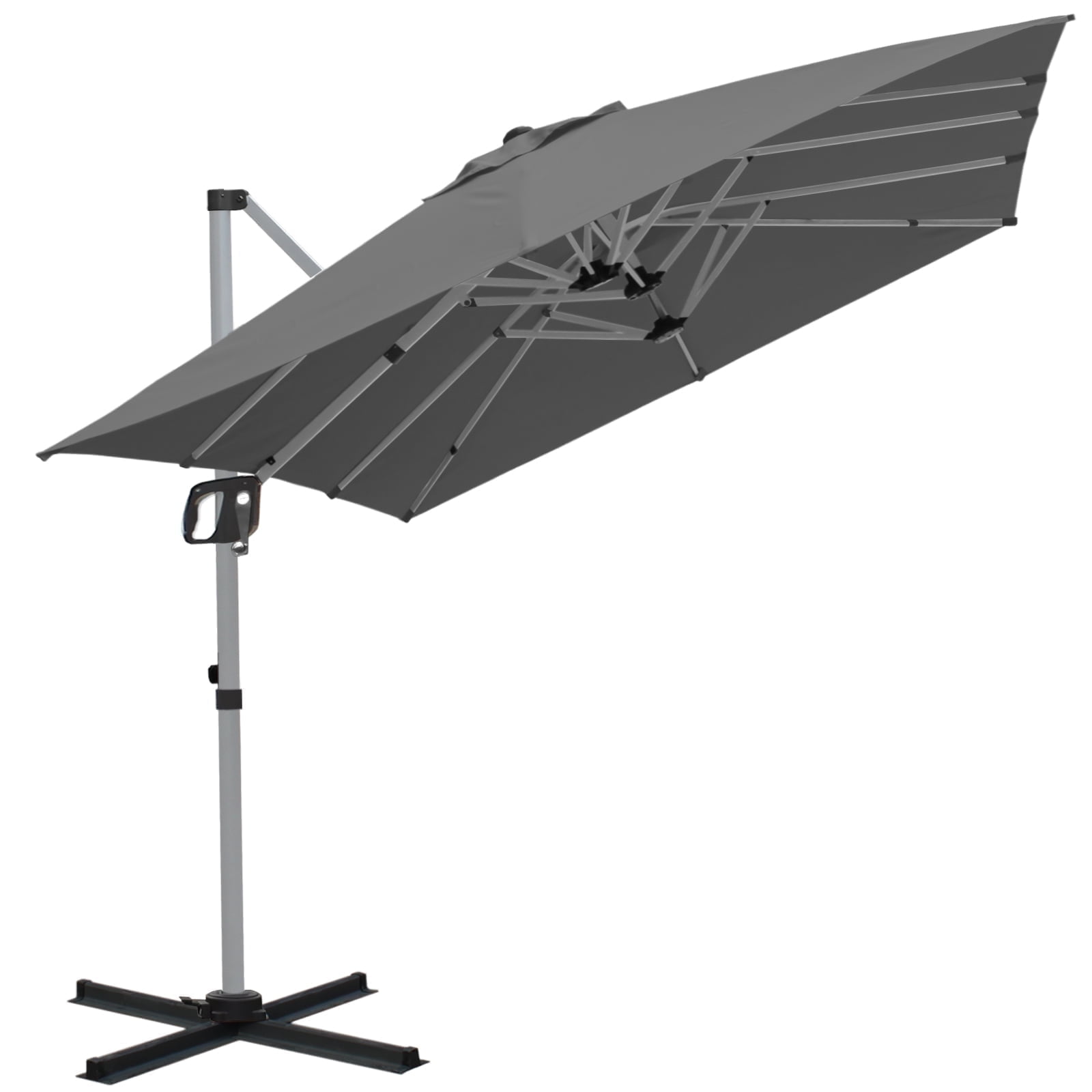 RANSENERS Double Sided Cantilever Patio Umbrella, 13x8 ft Rectangle ...