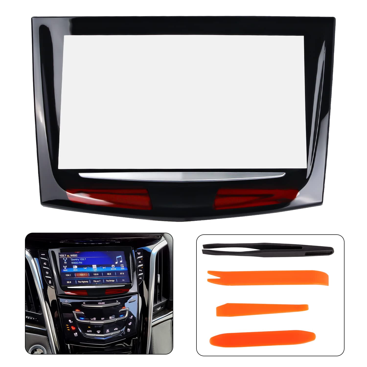RANSOTO Touch Screen Display RRF12 CUE Replacement Protector With Trim ...