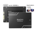 RAOYI 64GB SATA III SSD 2.5" Internal Hard Drives,Up to 300MB/s,with 3D ...