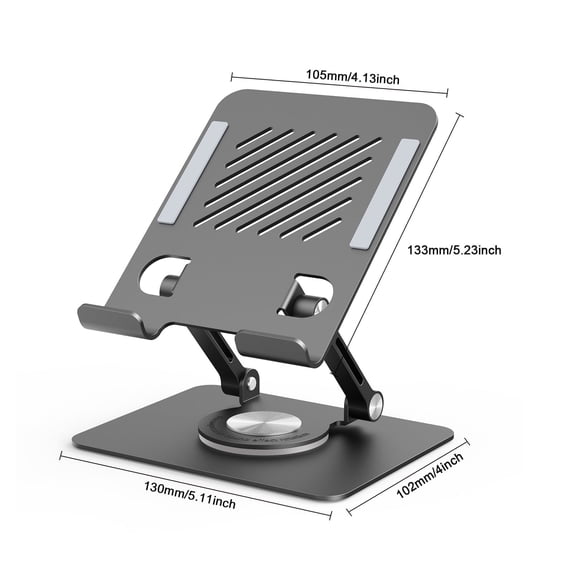 RAOYI Tablet Stand for Desk, Adjustable & Foldable Tablet Holder ...