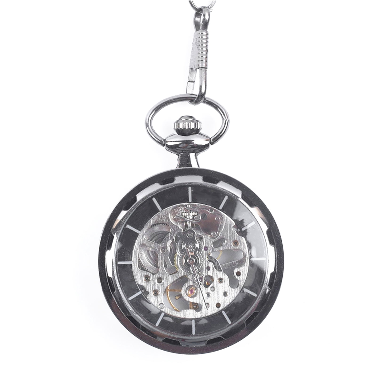 RAOx Hand-winding Hanging Chain Alloy Hollow Uncovered Mechanical ...