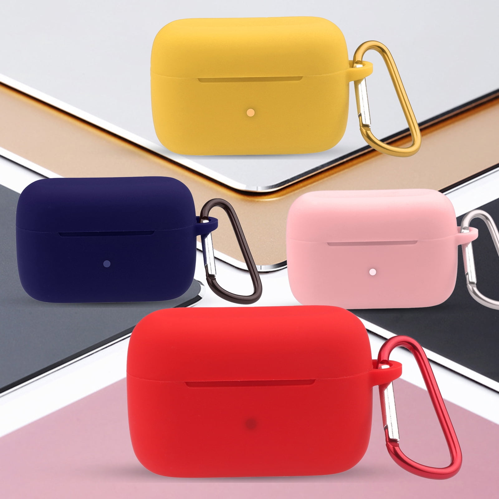 RAOx TWS Bluetooth-compatible Earphone Solid Color Soft Silicone Case ...