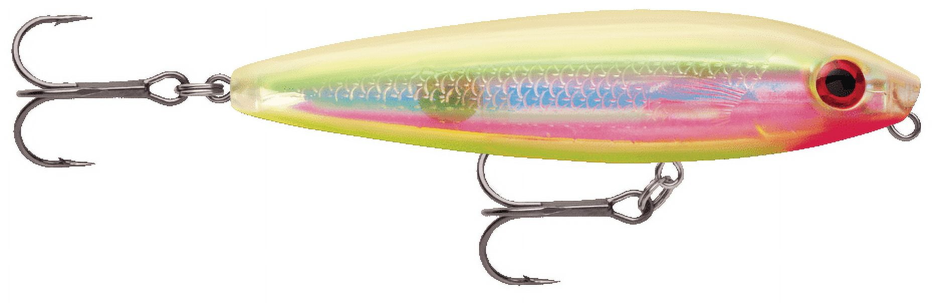 Rapala Skitter Walk 08, 3 1/8", 7/16 oz, Topwater, VMC #3, Holographic ...