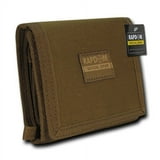 RAPDOM Men's Tri-Fold Wallet Tactical Non Stick ID Window 18 ...