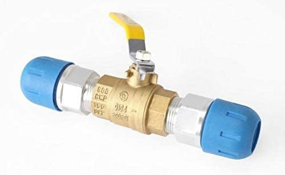 RAPID AIR FASTPIPE BALL VALVE SHUT OFF FOR 1" FAST PIPE TUBING, FOR ...