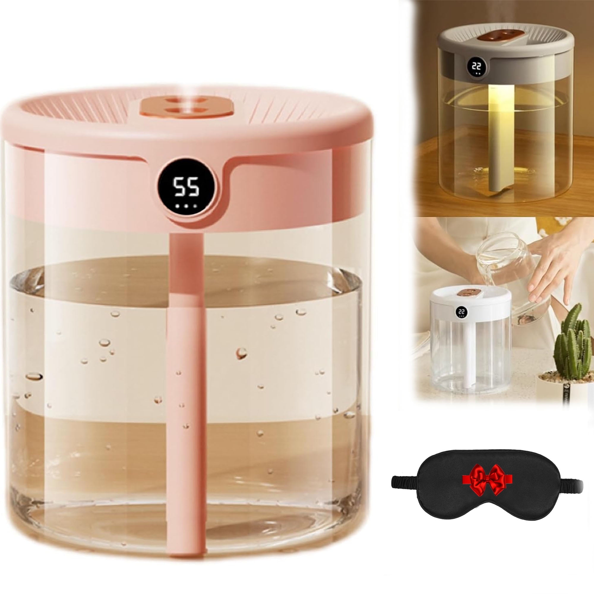 RAPOBRIX 2025 New Humidifier for Bedroom/Large Room - Copper Coil Small ...