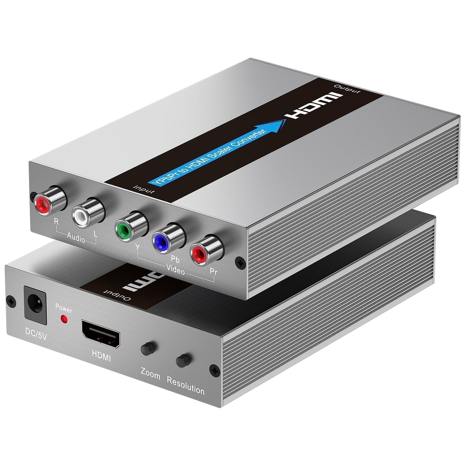 RAPOBRIX Component to HDMI Converter - YPbPr Scaling/Zoom for DVD/Wii ...