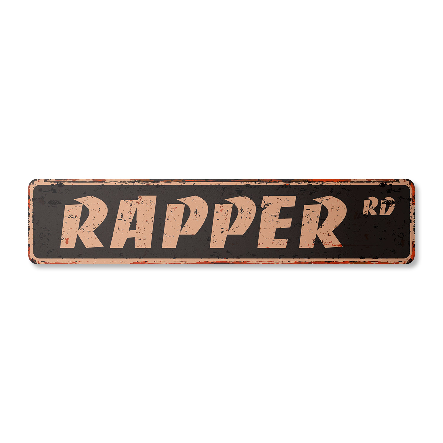 RAPPER Vintage Plastic Street Sign rap music urban emceeing Mcing ...