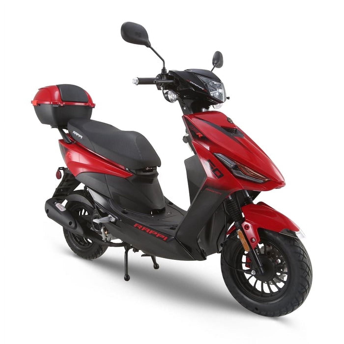 RAPPI Gas Moped, RSS-50 Street Legal Scooter 50cc Motorcycle for Adult Equipped With Trunk, 4 ...