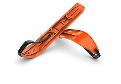 RAPTOR ORANGE ATV SKIS - SlyDog Skis w/Loops & Carbides for ATSki ...
