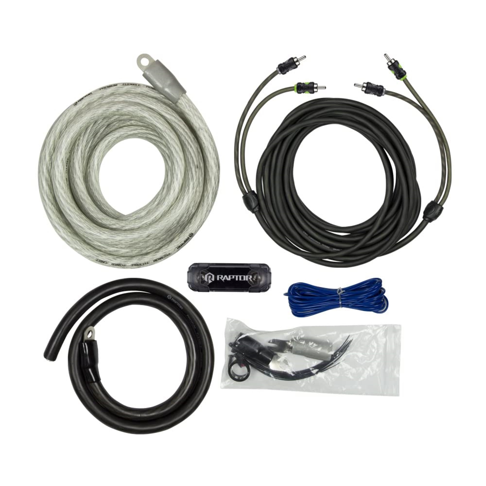 RAPTOR by METRA Electronics PRO Series 3800W 1/0 AWG AMP KIT with RCA ...