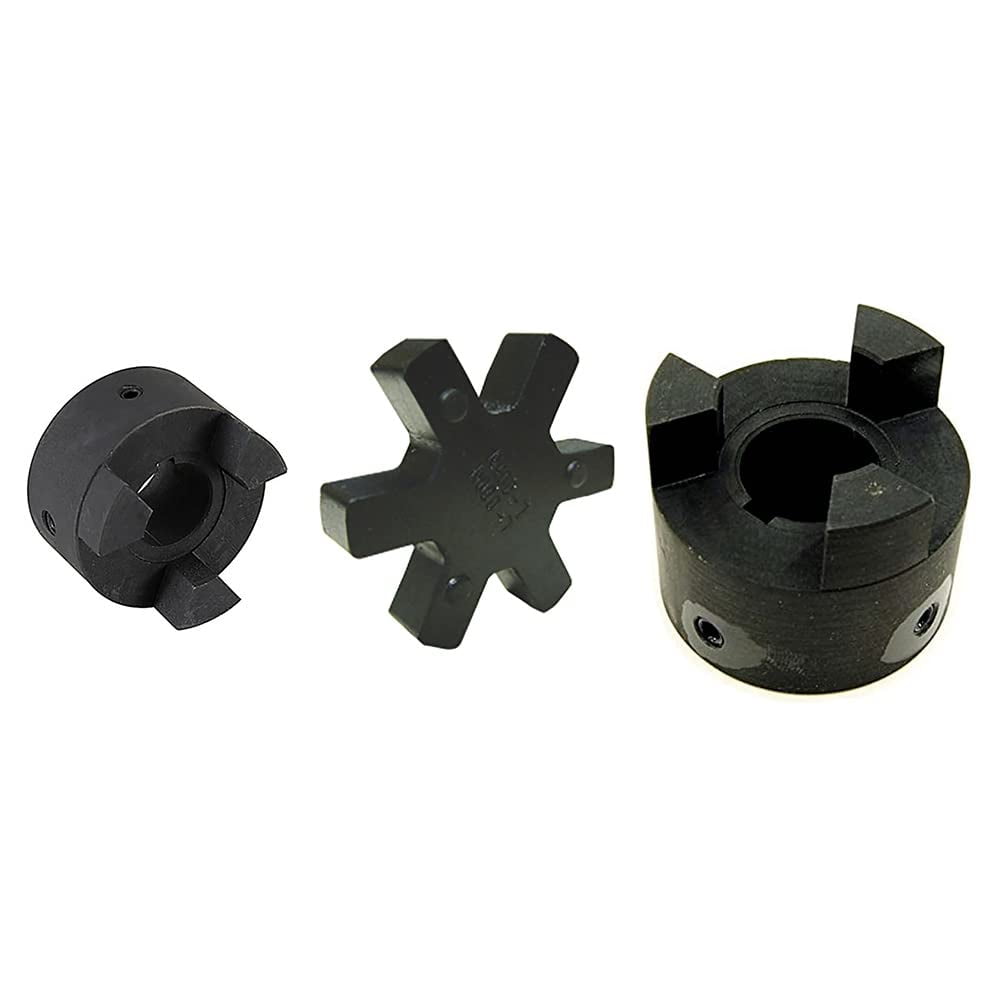 RAParts 1/2" to 1" L095 Flexible 3-Piece L-Jaw Coupling Coupler Set ...