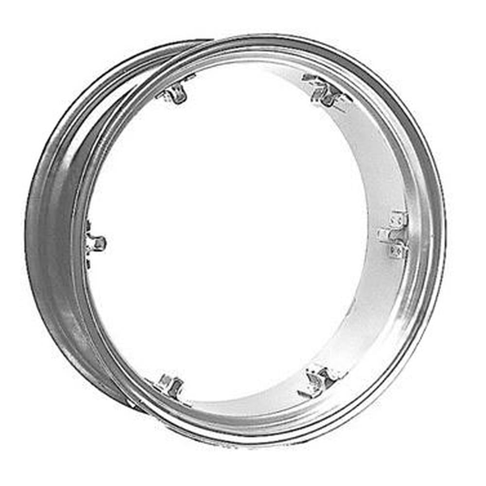 RAParts 10 x 24 6-Loop/Clamp Tractor Rim Wheel - Silver Universal Fit ...