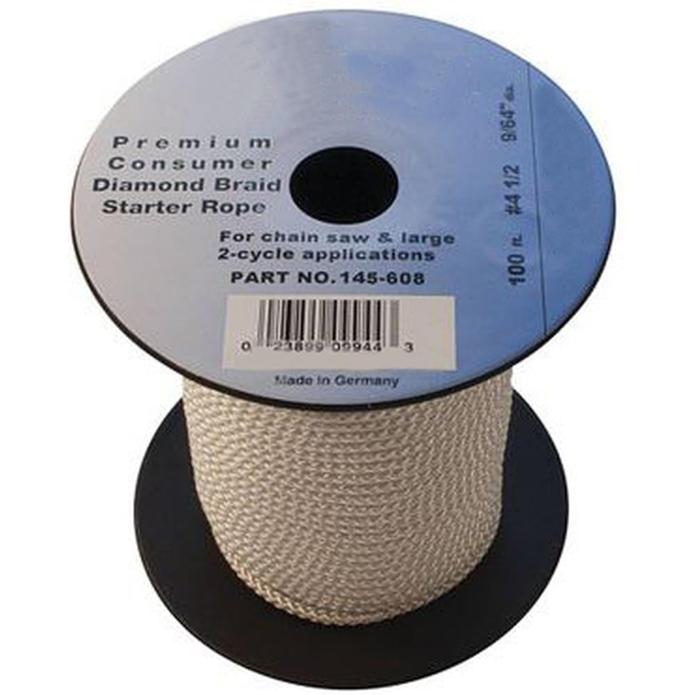 RAParts 100' Diamond Braid Starter Pull Rope Cord #4-1/2 Fits Push Lawn ...