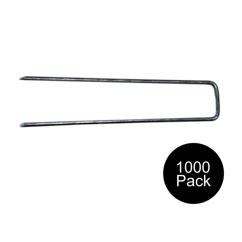 RAParts 1000 6" Landscape Staples SOD Staples Garden Stakes Weed ...