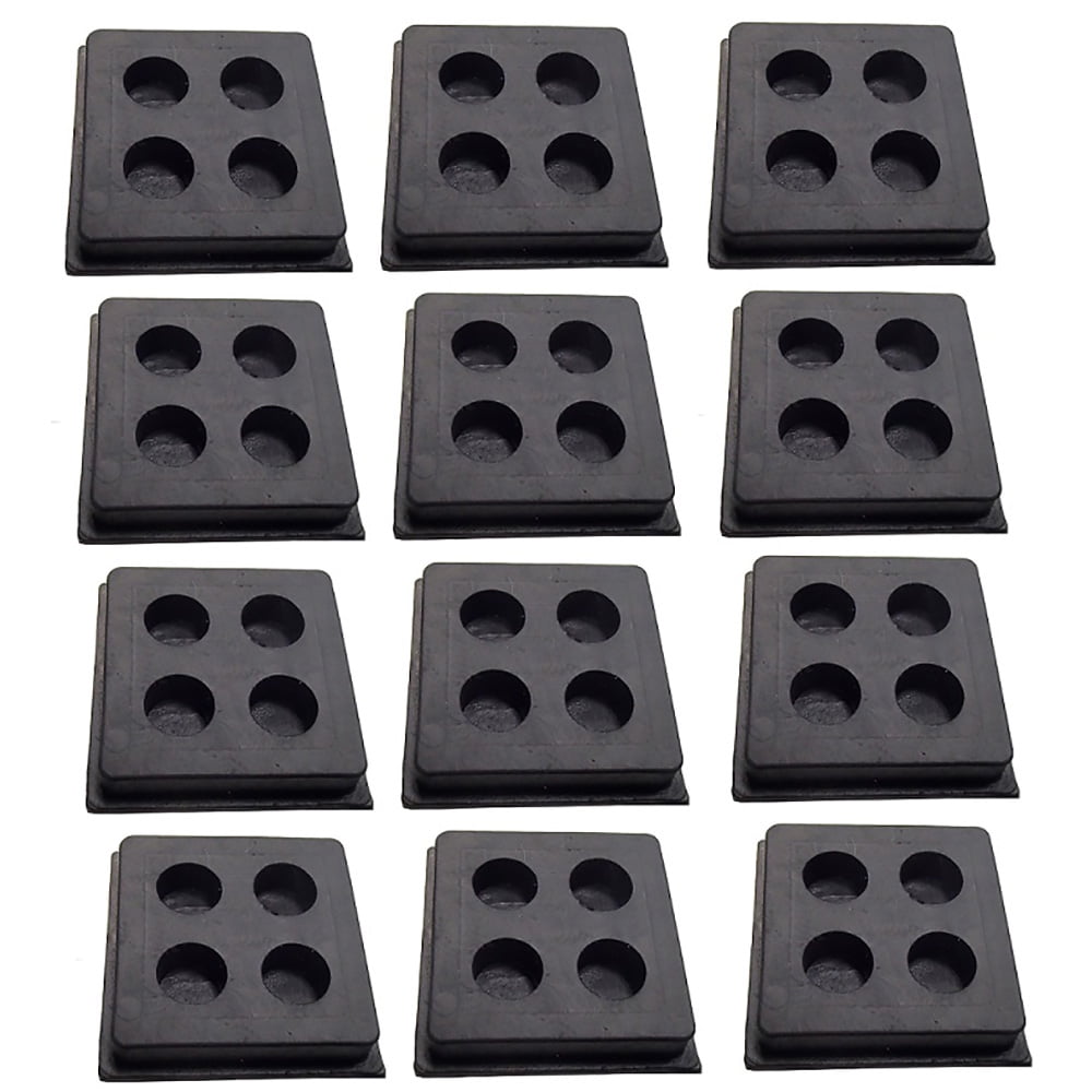 RAParts (12) Anti-Vibration Pads - Heavy Duty All Rubber Isolation Pads ...