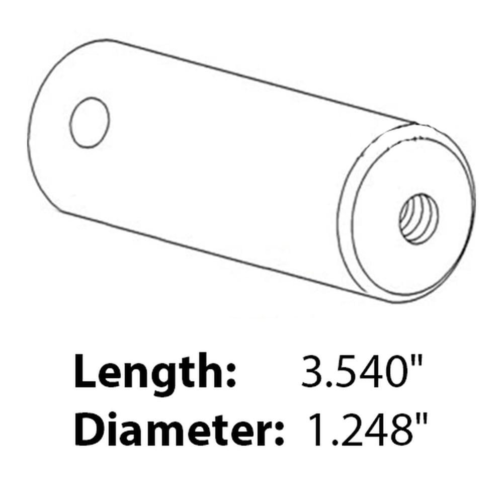 RAParts 120732C2 New Rear Axle Pivot Pin Fits Case-IH Tractor Models 186 786 1086 + - Walmart.com