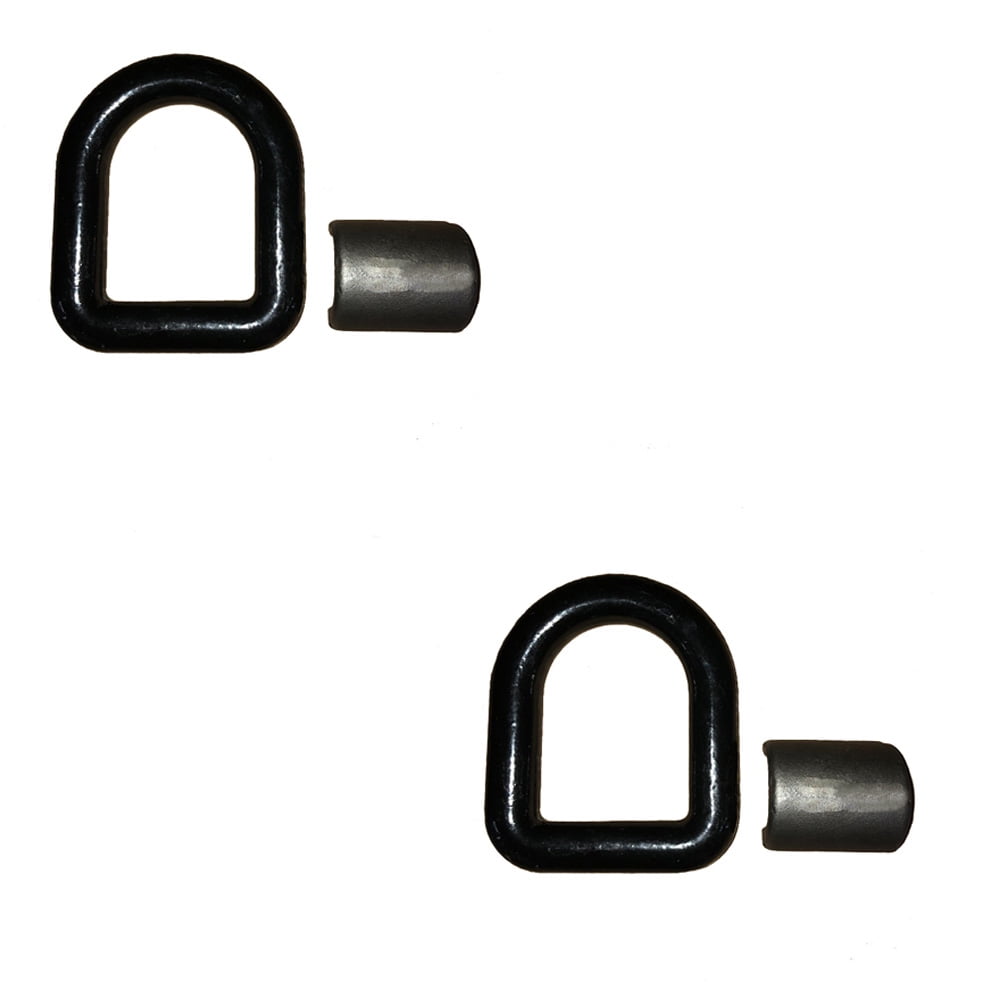 RAParts (2) 1" Bolt-On/Weld-On Black Forged D Rings Made For Rope ...