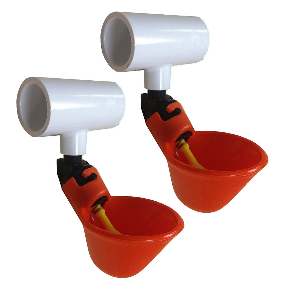 RAParts 2 Automatic Waterer Drinker Cups Chicken Coop Poultry Chook ...
