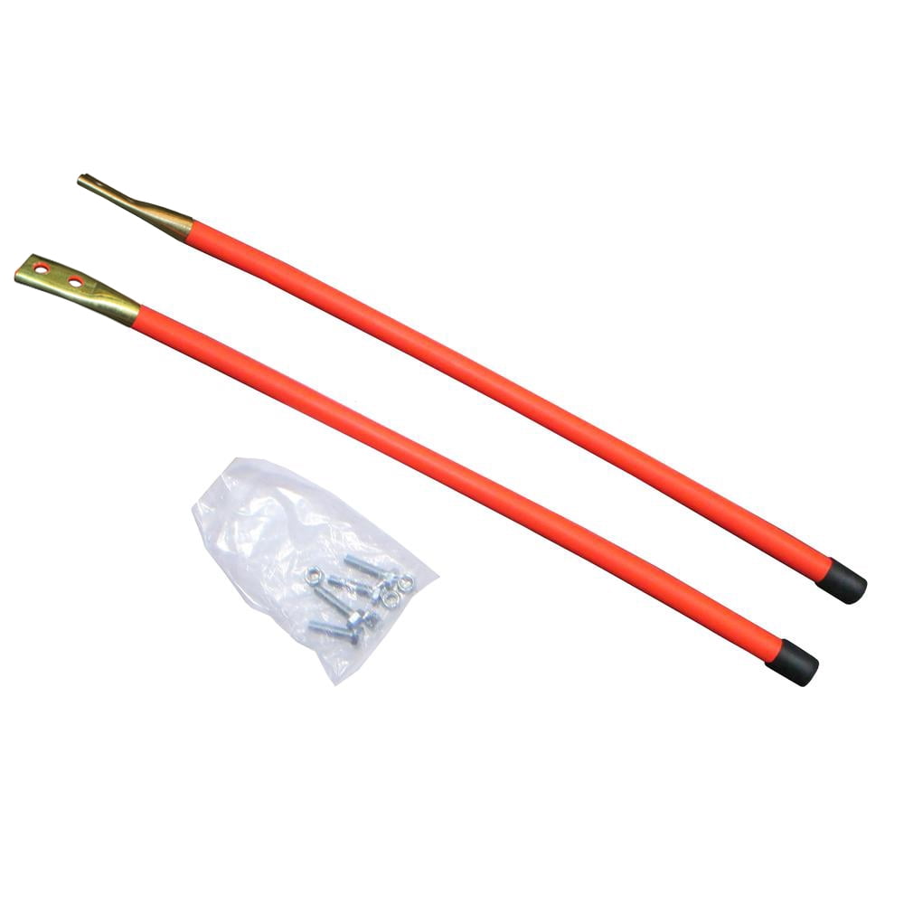 RAParts (2) Orange 24" Snow Plow Blade Markers for Western Snow Plows ...