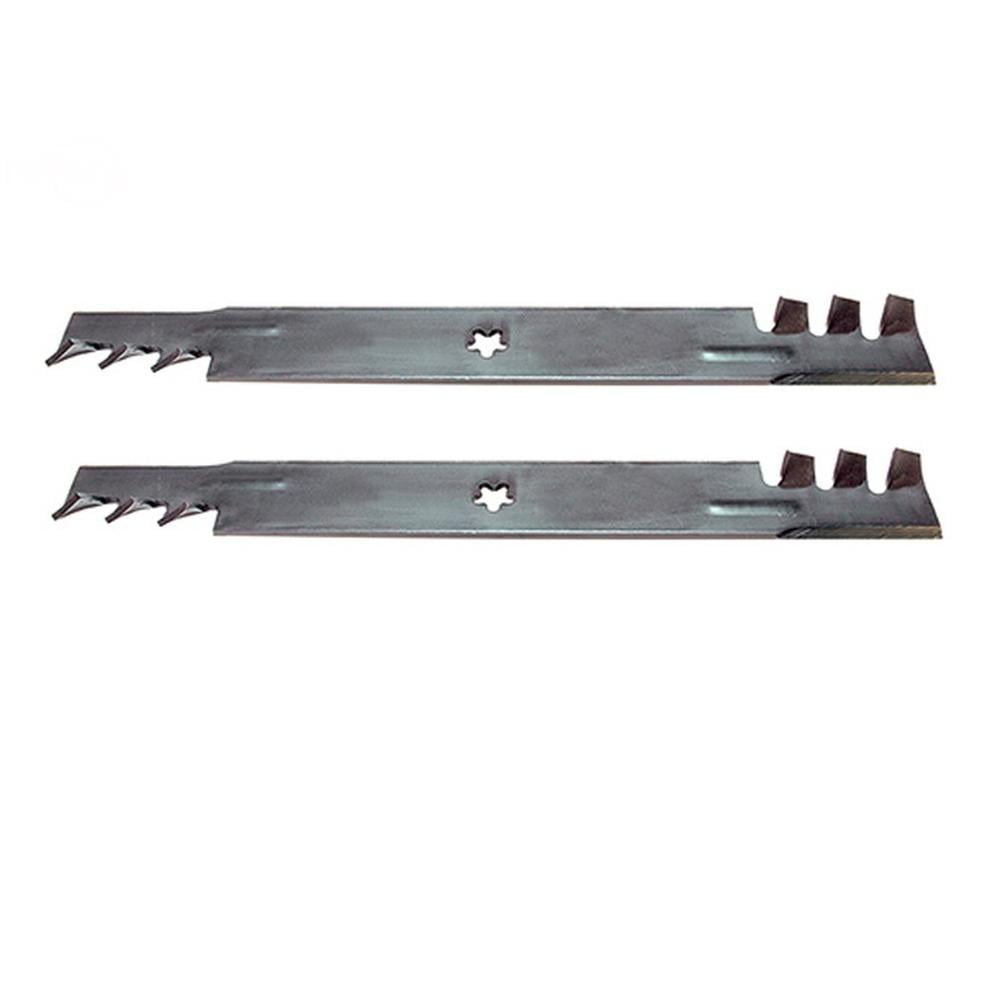 RAParts (2) Toothed Mulching Blades Fits Husqvarna 532134149 532138498 ...