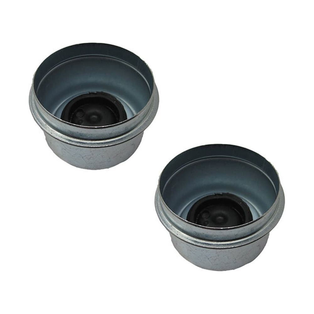RAParts (2) Trailer 1.98" Inch Grease Cover Dust Cap 2k 3.5k 3,500 lb ...
