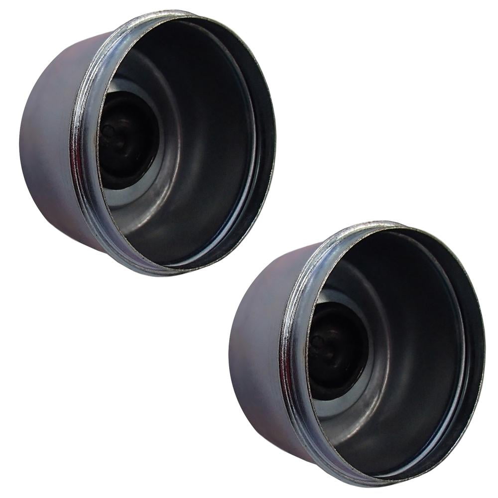 RAParts 2 Trailer Axle Hub EZ Lube 2.72" Dust Cover Grease Cap & Rubber ...