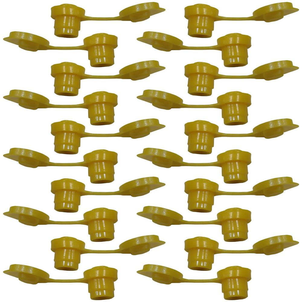 Stevens Lake Parts 20 Yellow Fuel Gas Can Jug Vent Caps Fits Chilton ...