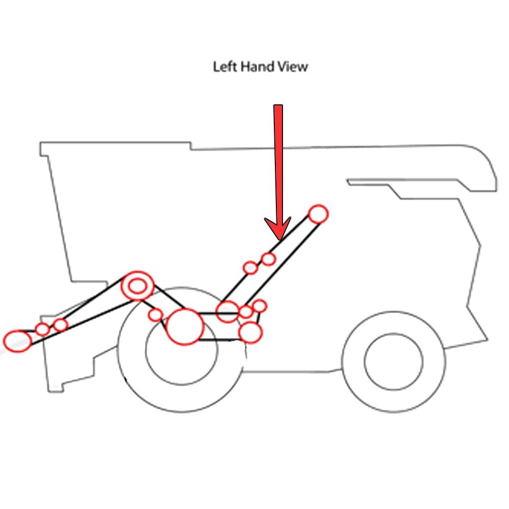RAParts 2496110W1 New Combine Unloader Drive Belt Fits Massey Ferguson ...