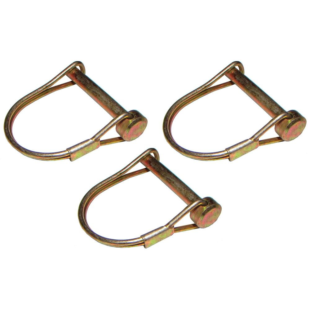RAParts (3) PTO Lock Pin 1/4" Diameter 1-3/4" Usable Length Round PTO ...