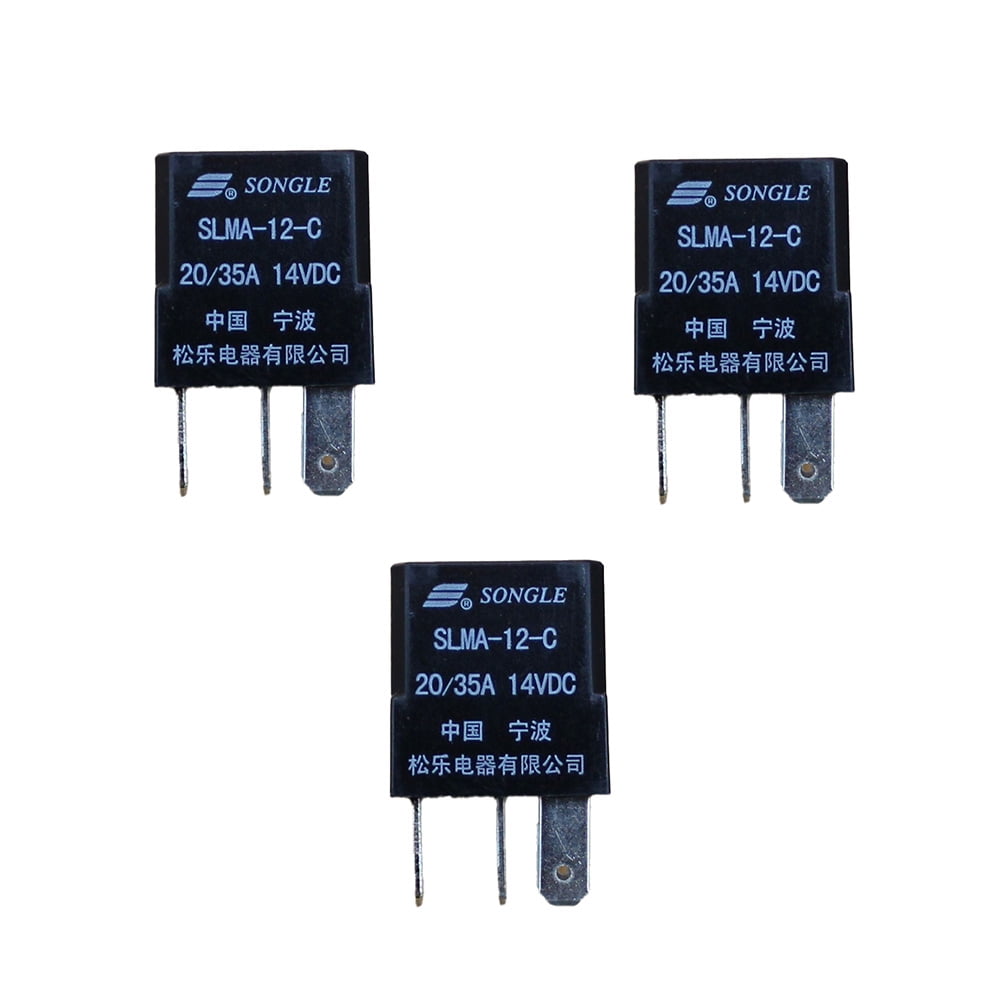 RAParts (3 Pk) 12 Volt Micro Relay 716/23900 Fits JCB Rough Terrain ...