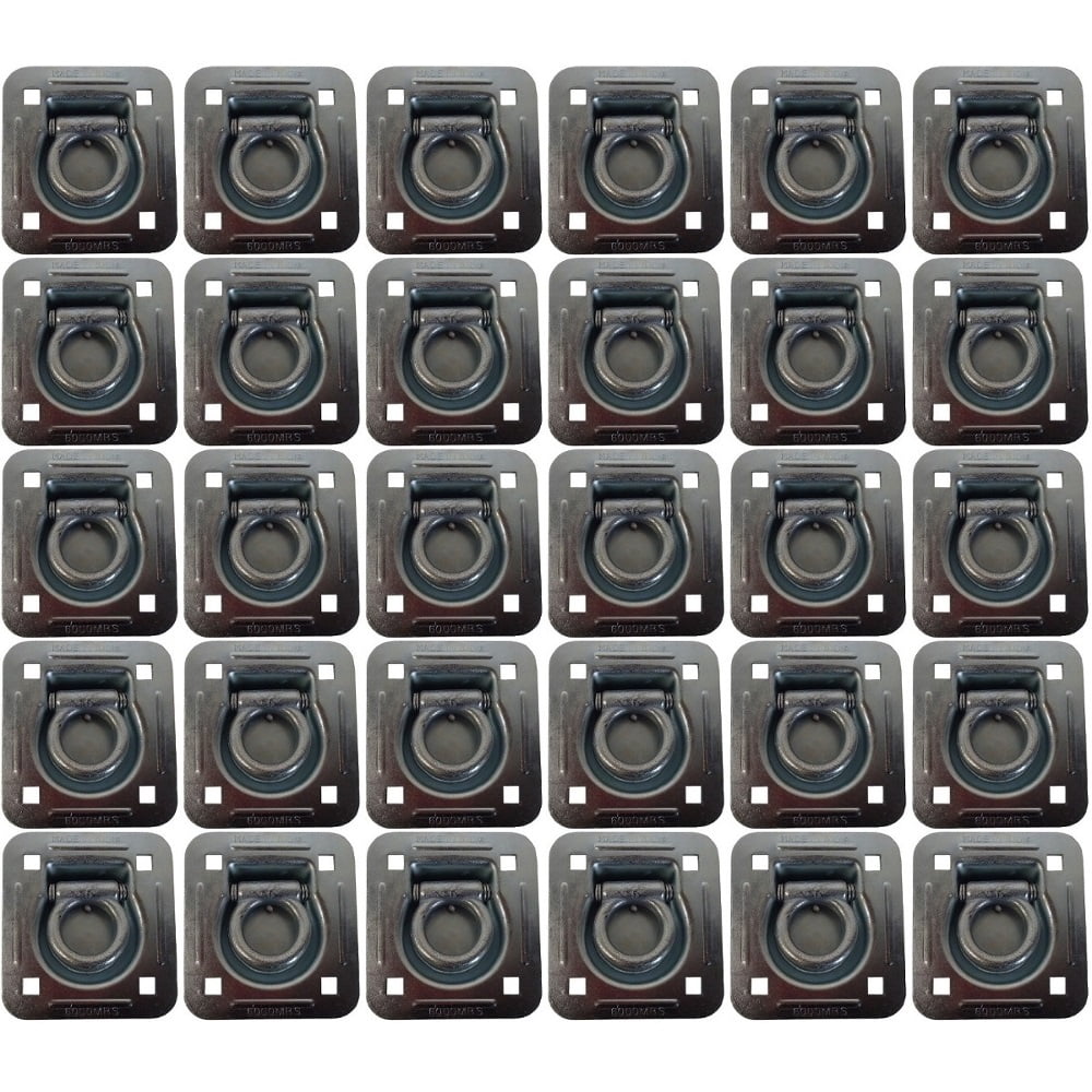 RAParts (30) Recessed D-Ring 1-1/2" Bolt-On for Toy Hauler QUAD ATV Tie ...