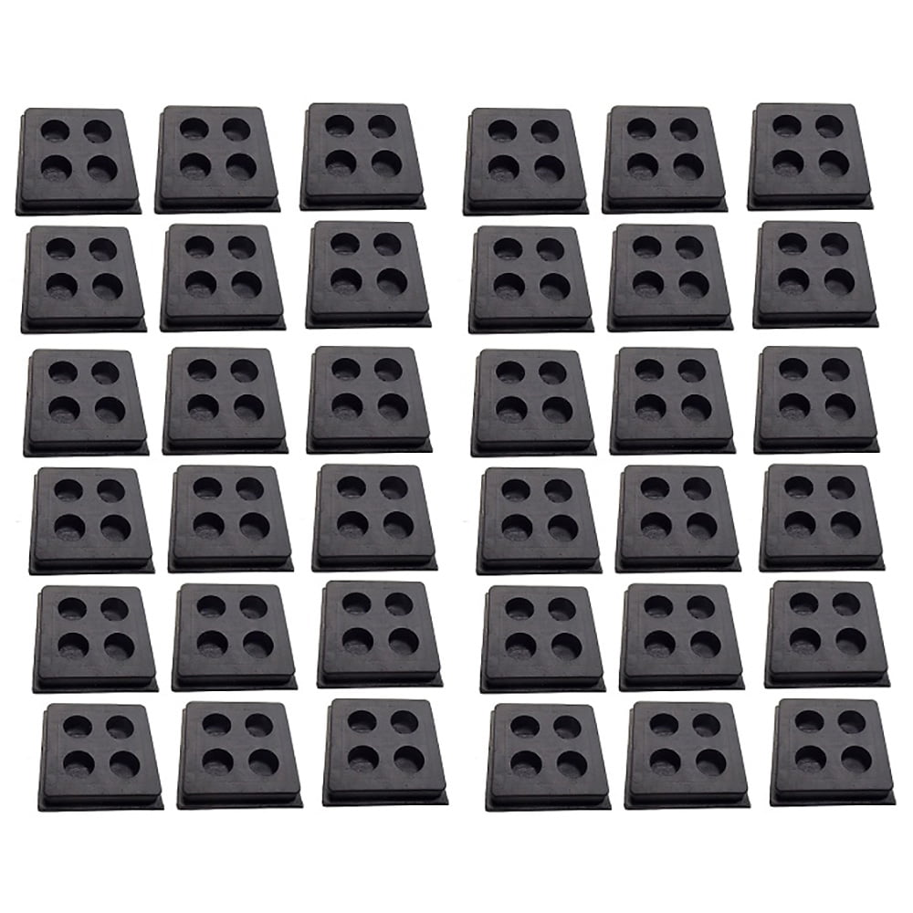 RAParts (36) Anti-Vibration Pads - Heavy Duty All Rubber Isolation Pads ...