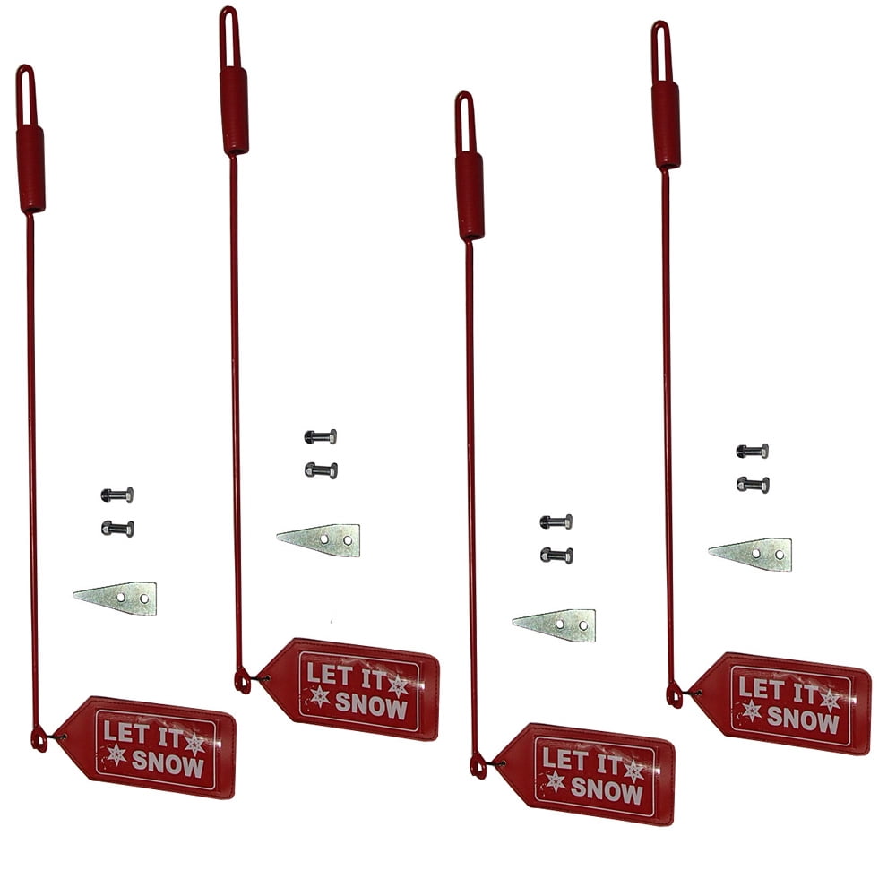 RAParts (4) 24" SNOW PLOW BLADE MARKER GUIDES w/ Flags for Western ...