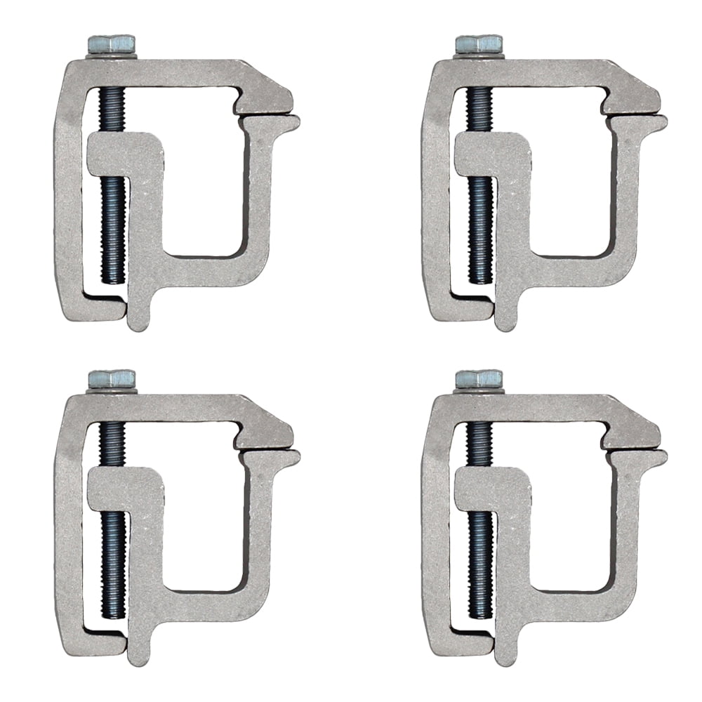 RAParts 4 PCS Heavy Duty Aluminum Silver Mounting Clamps for Truck Cap ...