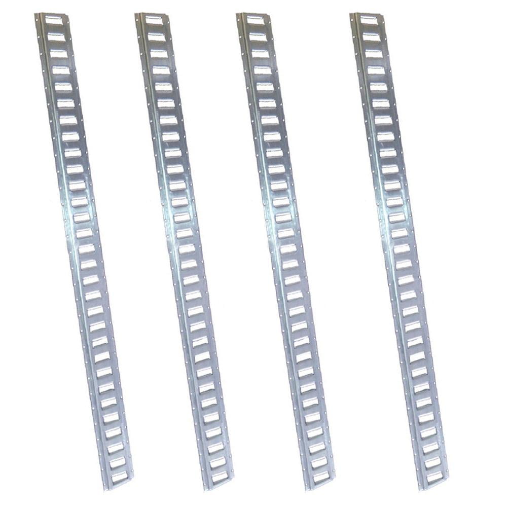RAParts Set of 4 8' Horizontal Galvanized E-Track Tie-Down Rails For ...